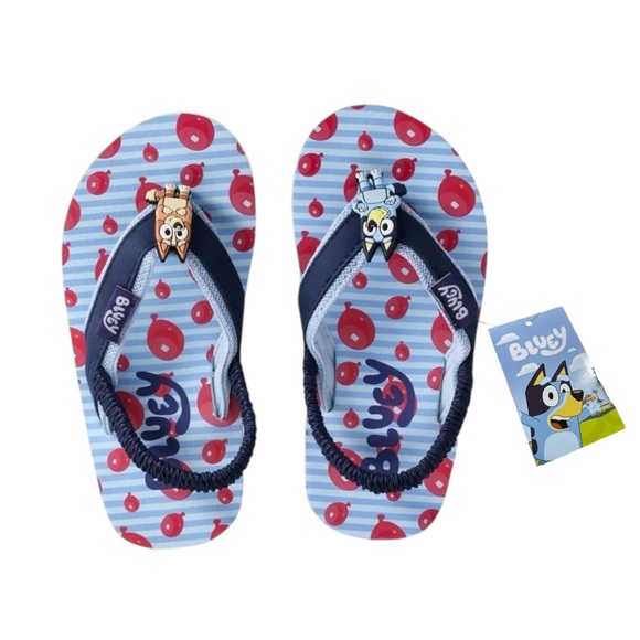 Bluey | Shoes | Bluey Flip Flops With Heel Strap | Poshmark